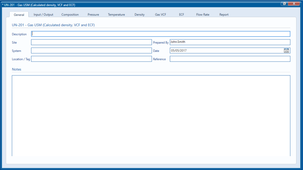 UN-201: Gas USM (Calculated Density, VCF, ECF) – Kelton Software Help